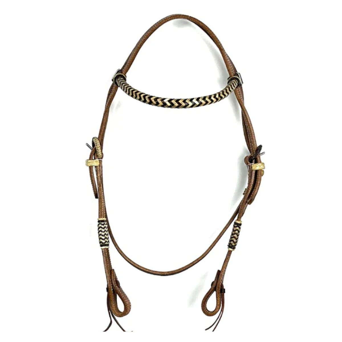 Ezy Ride Bridle with Plaited Rawhide — The Tack Shop